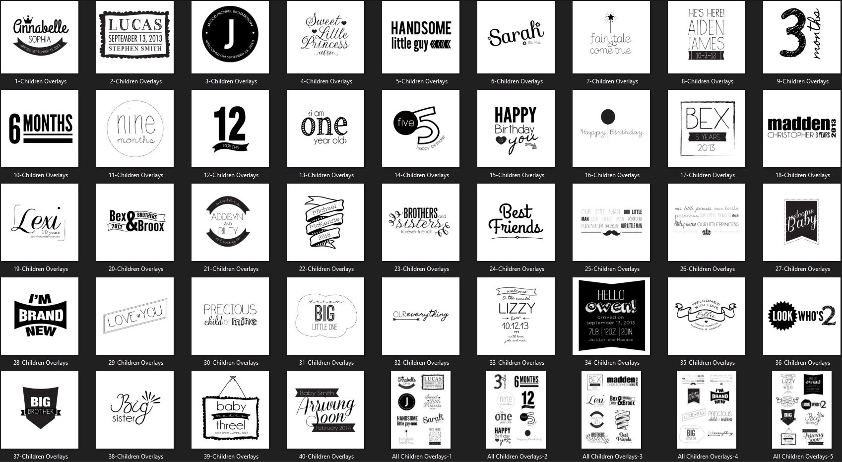 1300+ Watermark Text Overlays PSD Bundle – DGPik
