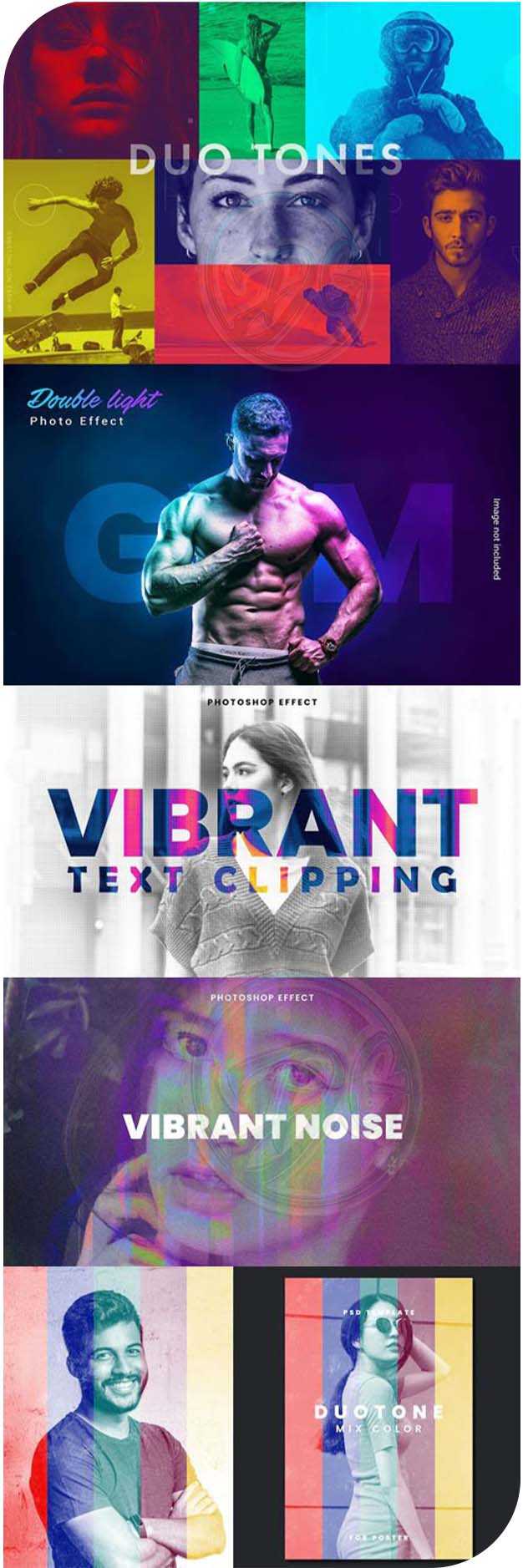 20 Awesome Vibrant Photo Effects PSD Templates – DGPik