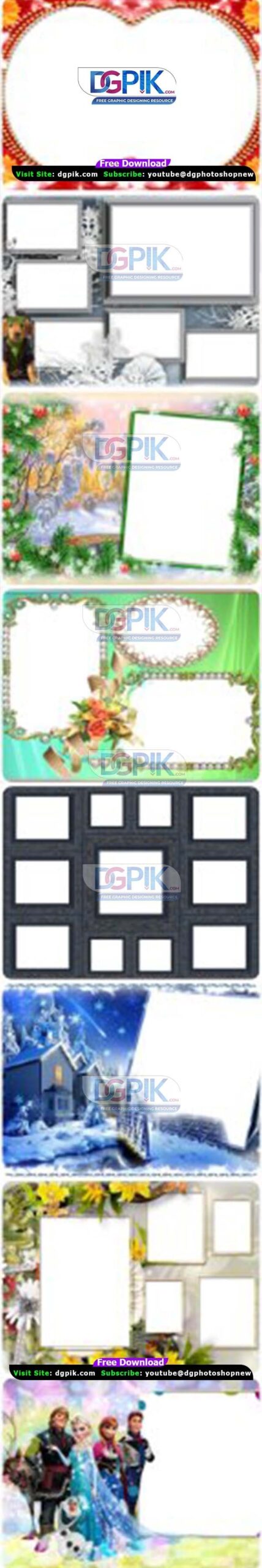 25 PNG Photo Frame Images For Album Design – DGPik