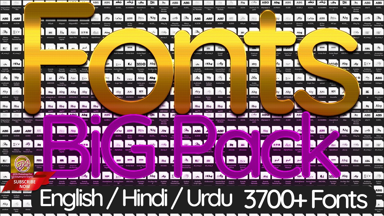 3700+ Fonts New Big Fonts Bundal Free Download – DGPik