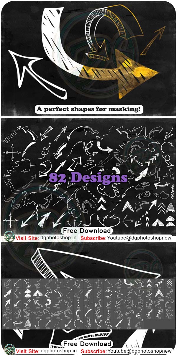 ARROW PNG & PHOTOSHOP BRUSHES – DGPik