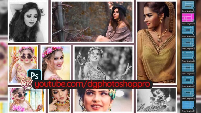 Collage Psd Photo Frame For Photoshop - DGPik