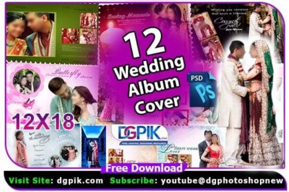 12x18 PSD Wedding Album Cover Design Collection - DGPik