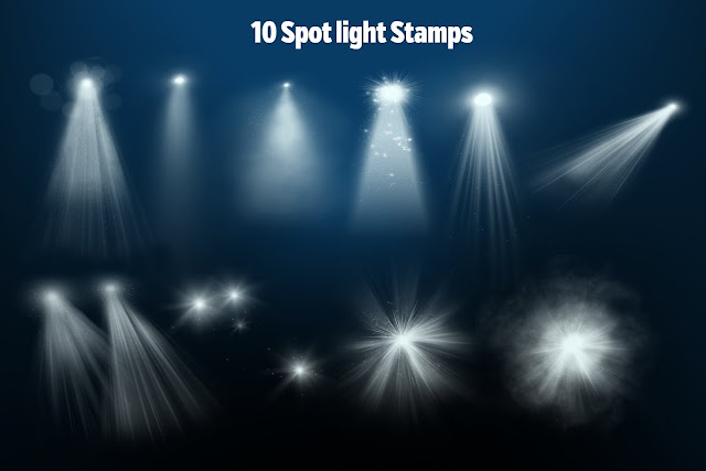 50 Lights Photoshop Brush Set Free Download – DGPik