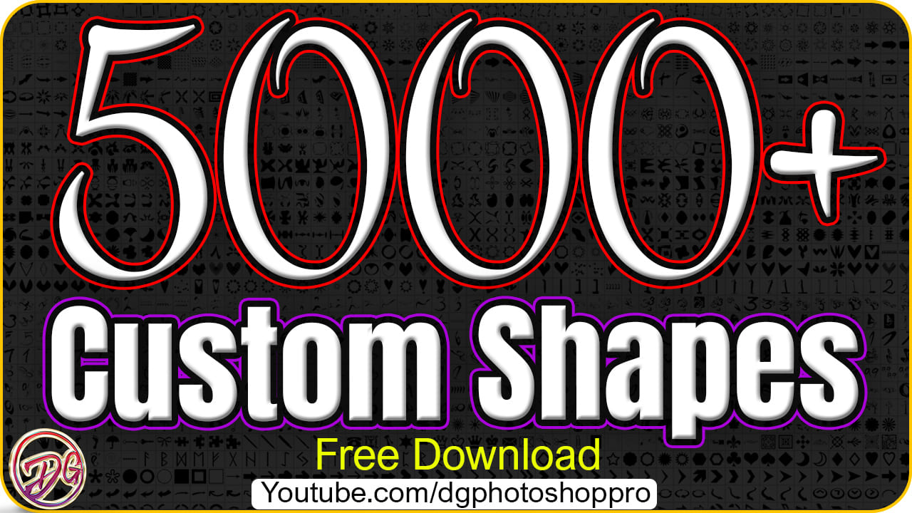 5000+ Custom Shapes For Photoshop – DGPik