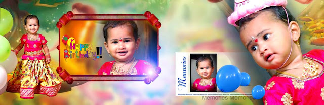 Baby Birthday Album Design Psd