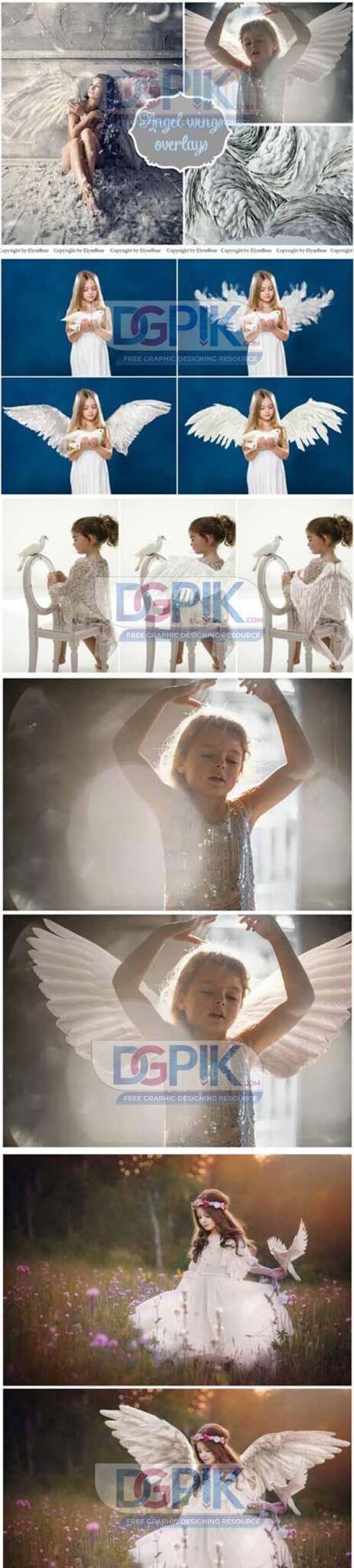 15 White Angel Wings Png Overlays Free – DGPik