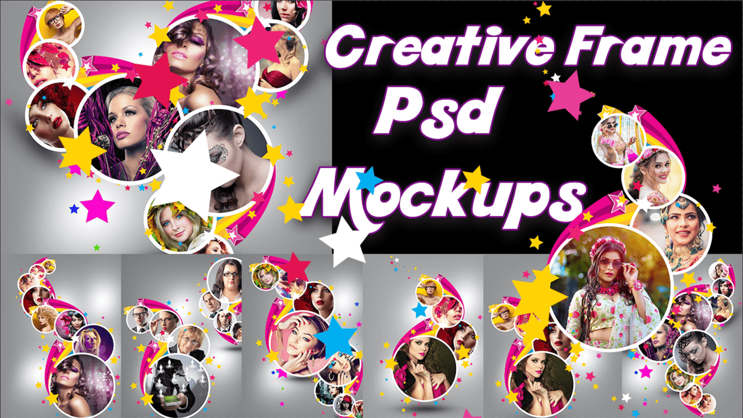 6 Best Creative Photo Frame Psd Mockups – DGPik