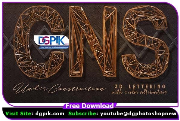 3D Lettering Text Effect Mega Bundle – DGPik