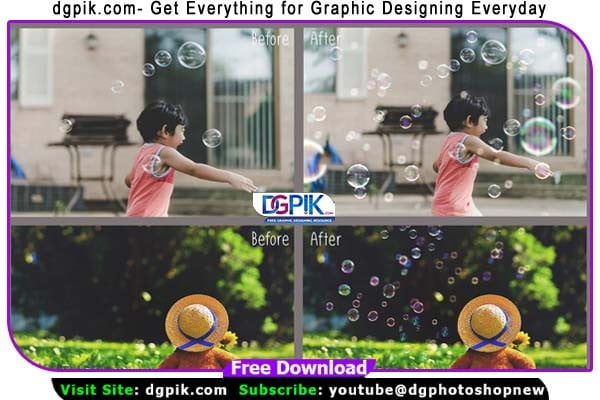 100 Bubbles Photoshop Overlays – DGPik