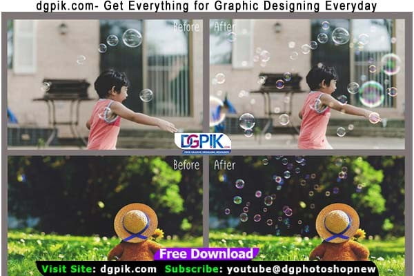 100 Bubbles Photoshop Overlays – DGPik