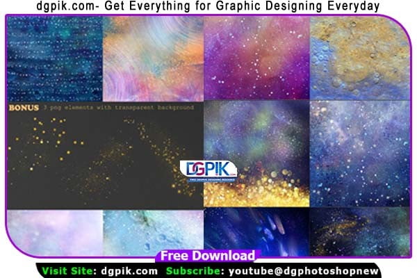 12 Outer Space Digital Paper Overlay – DGPik
