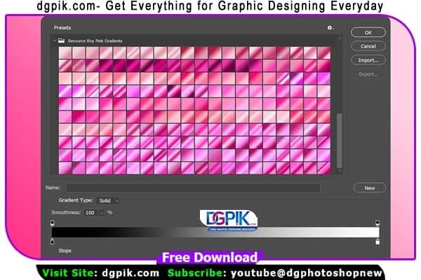 200 Pink Photoshop Gradients – DGPik