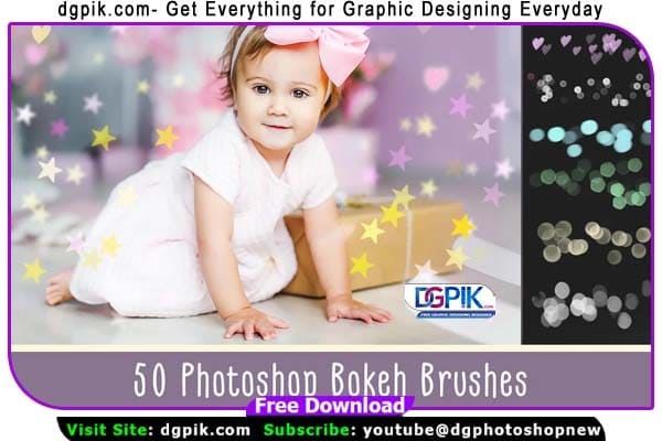 50 Bokeh Photoshop Brushes – DGPik