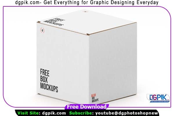 7 Box Mockups Photoshop PSD – DGPik
