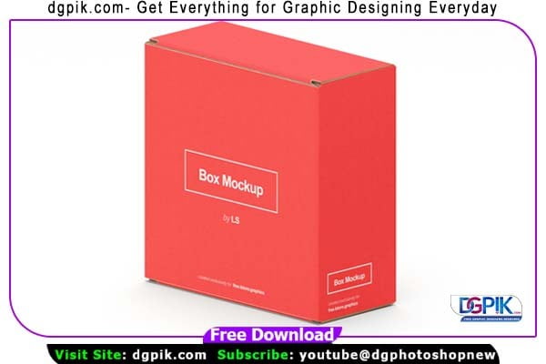 7 Box Mockups Photoshop PSD – DGPik