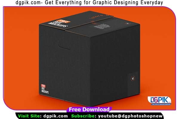 7 Box Mockups Photoshop PSD – DGPik
