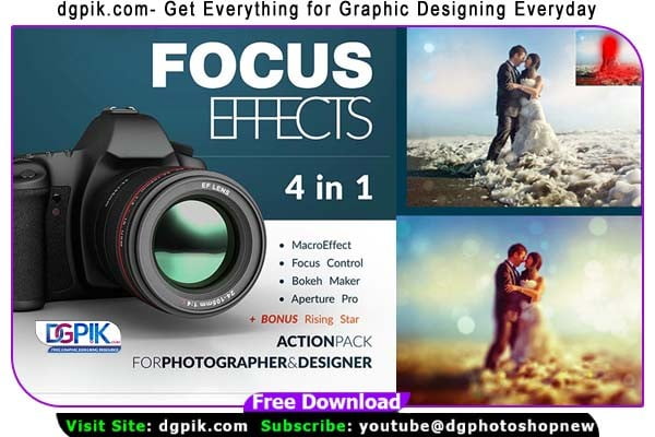 Focus Effect Photoshop Action Bundle – DGPik