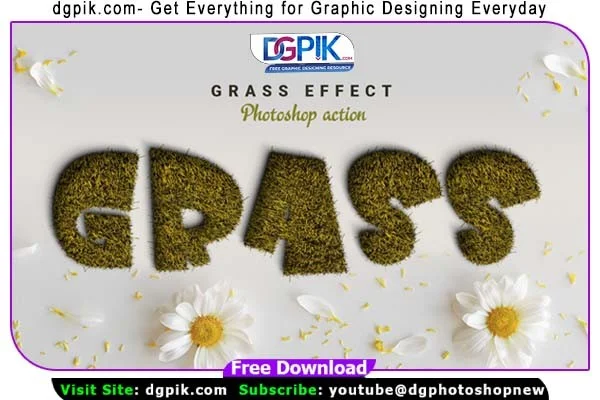 Grass Effect Photoshop Action - DGPik