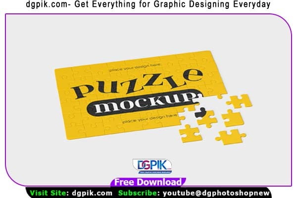 Jigsaw Puzzle Psd Mockup Set – DGPik