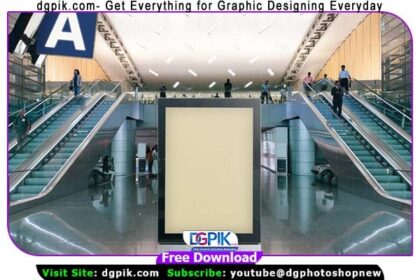Metro Station Poster Psd Mockup - DGPik
