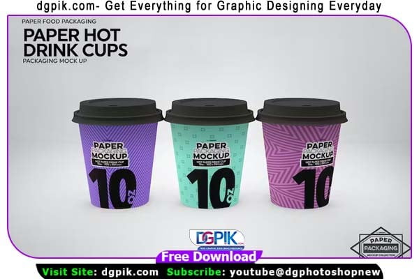 Paper Hot Drink Cups Packaging Psd Mockup – DGPik