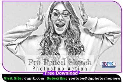 Pro Pencil Sketch Effect Photoshop Action - DGPik