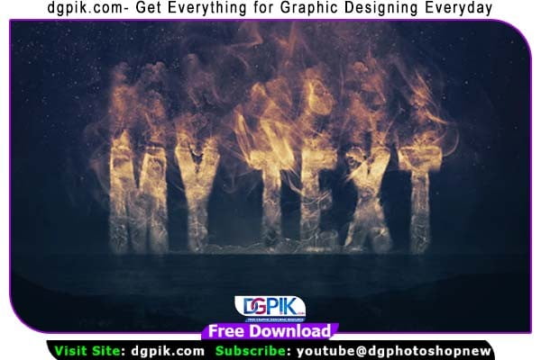 Real Smoke Logo Text Effect Photoshop PSD – DGPik