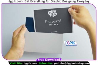 Realistic Post Card Psd Mockup - DGPik
