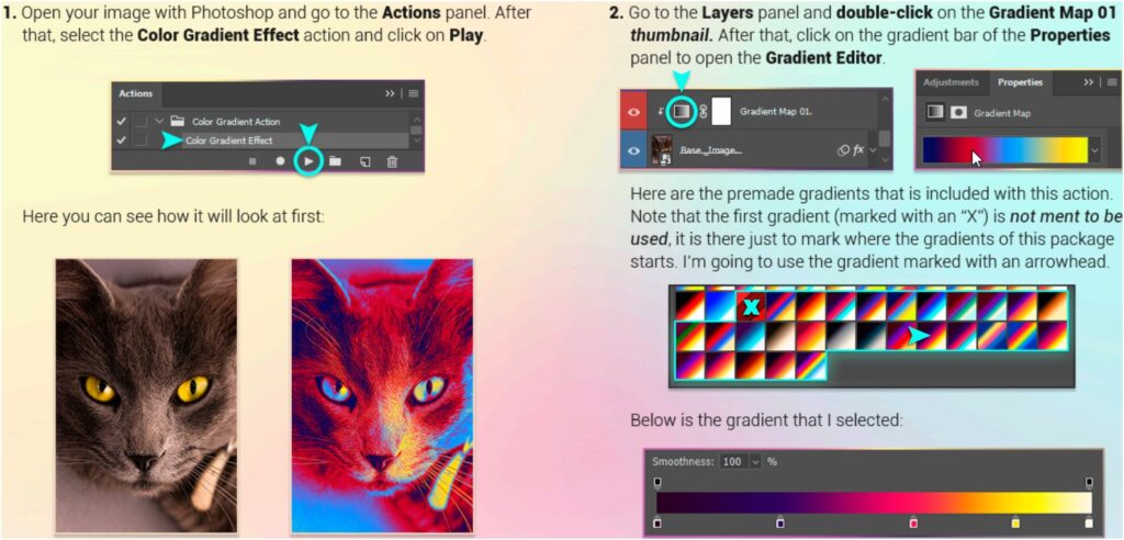 Color Gradient Photoshop Action – DGPik