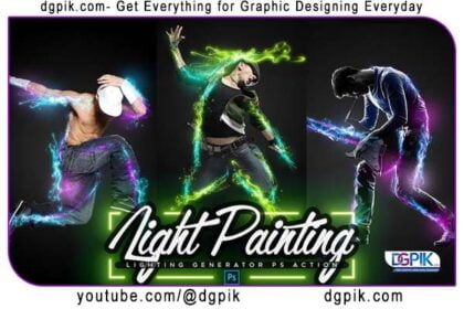 Light painting Effect Photoshop Action - DGPik