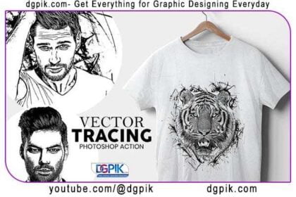 Vector Tracing Premium Photoshop Action – DGPik