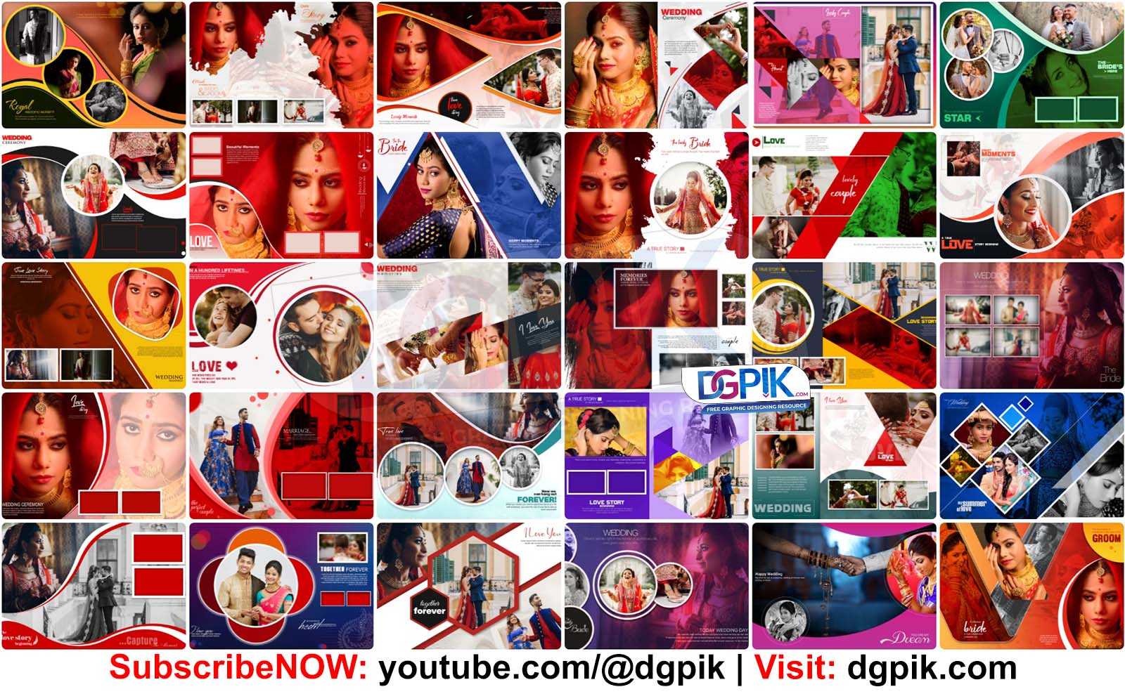 30 SHEET 12X18 CREATIVE PSD Templates Album Design PSD – DGPik