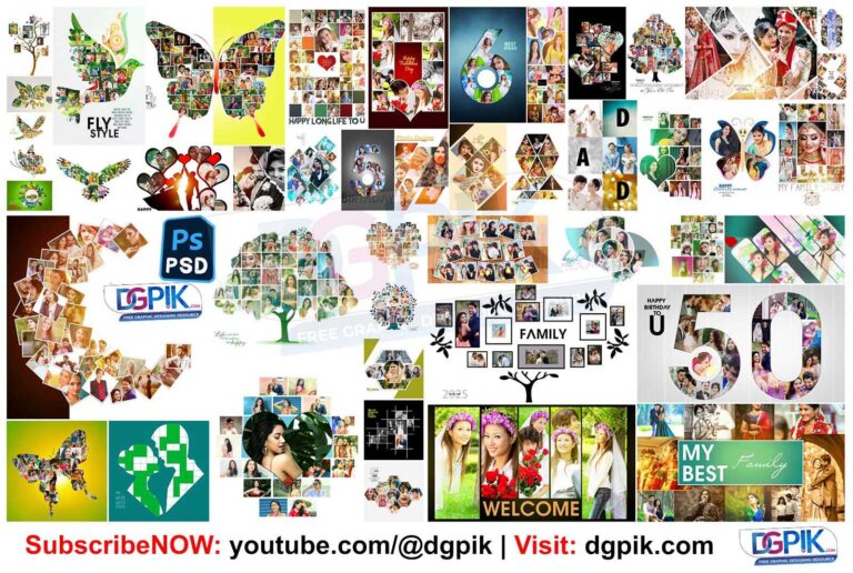 Best Collage Frame PSD Bundle Vol.5 - DGPik