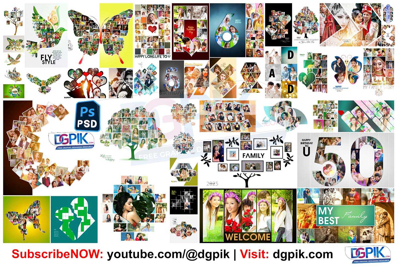 Best Collage Frame PSD Bundle Vol.5 – DGPik