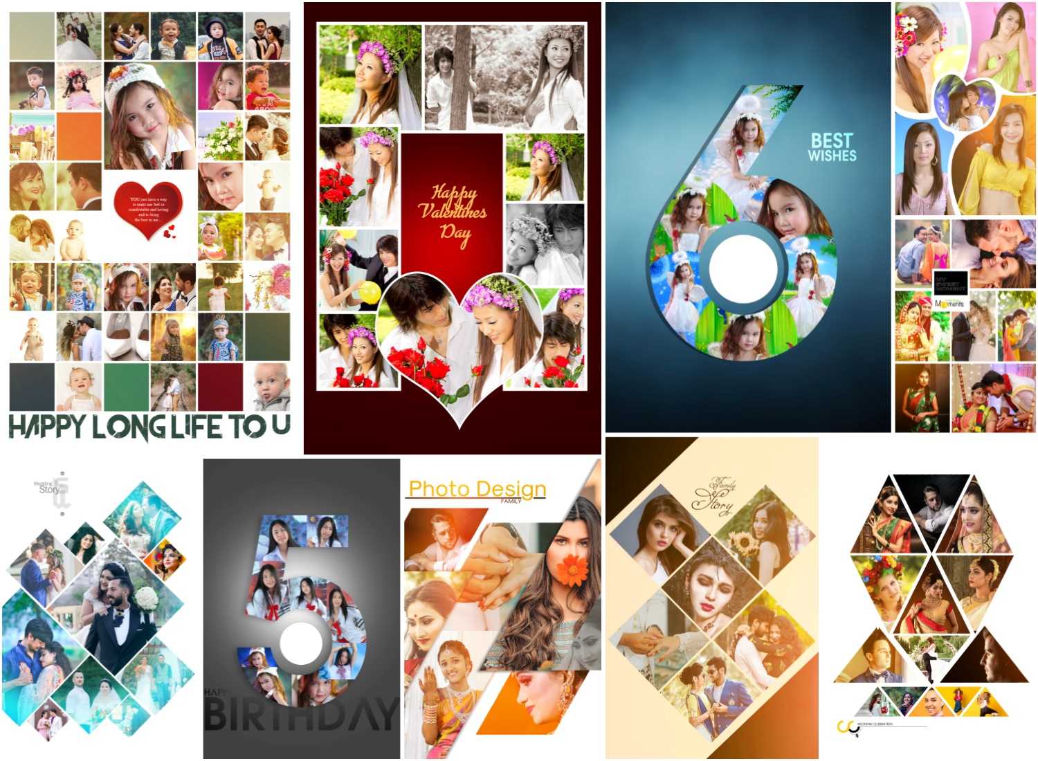 Best Collage Frame PSD Bundle Vol.5 - DGPik