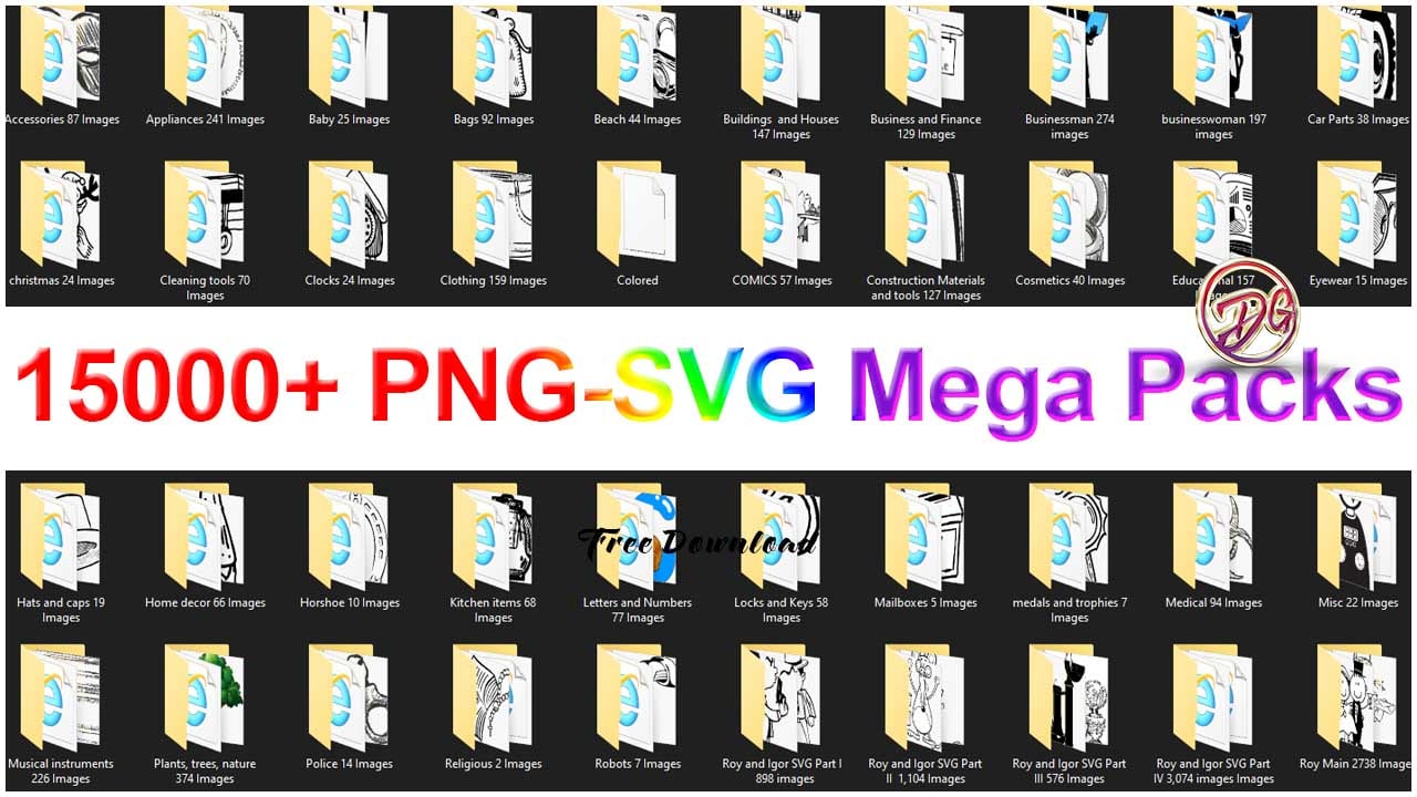 15000+ PNG-SVG Mega Packs Free Download – DGPik