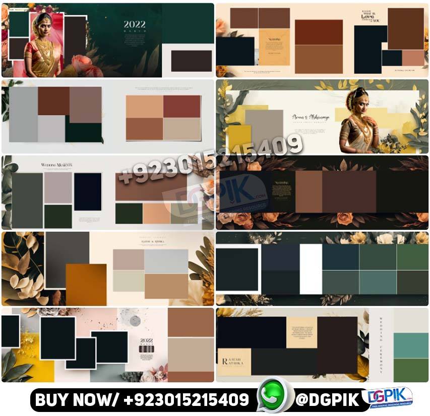 TinTon FLORAL 12X36 Wedding Album 40.Psd Pack – DGPik