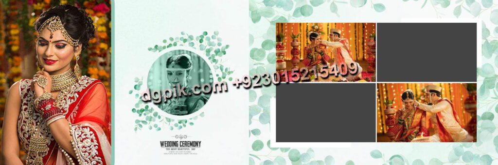 12×36 Floral Design Wedding Album 100PSD Pack – DGPik