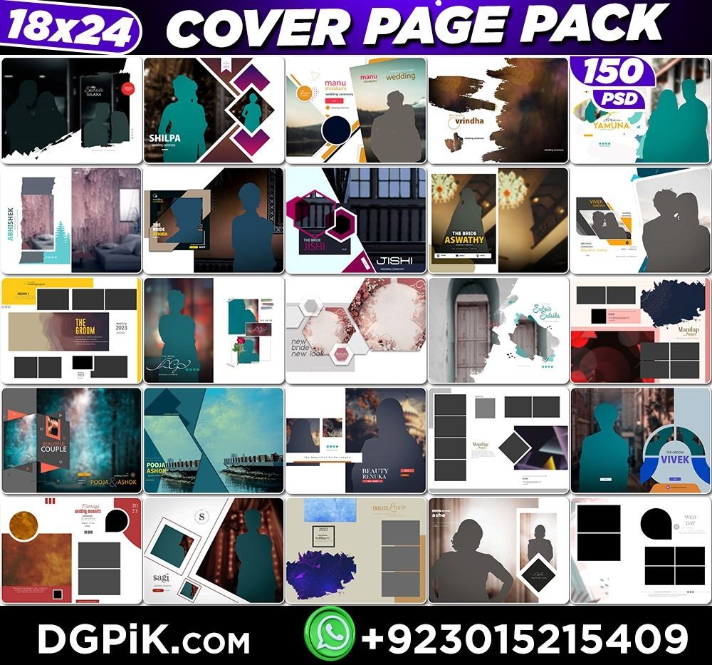 Creative 150 COVER PAGE PSD PACK 18×24 – DGPik