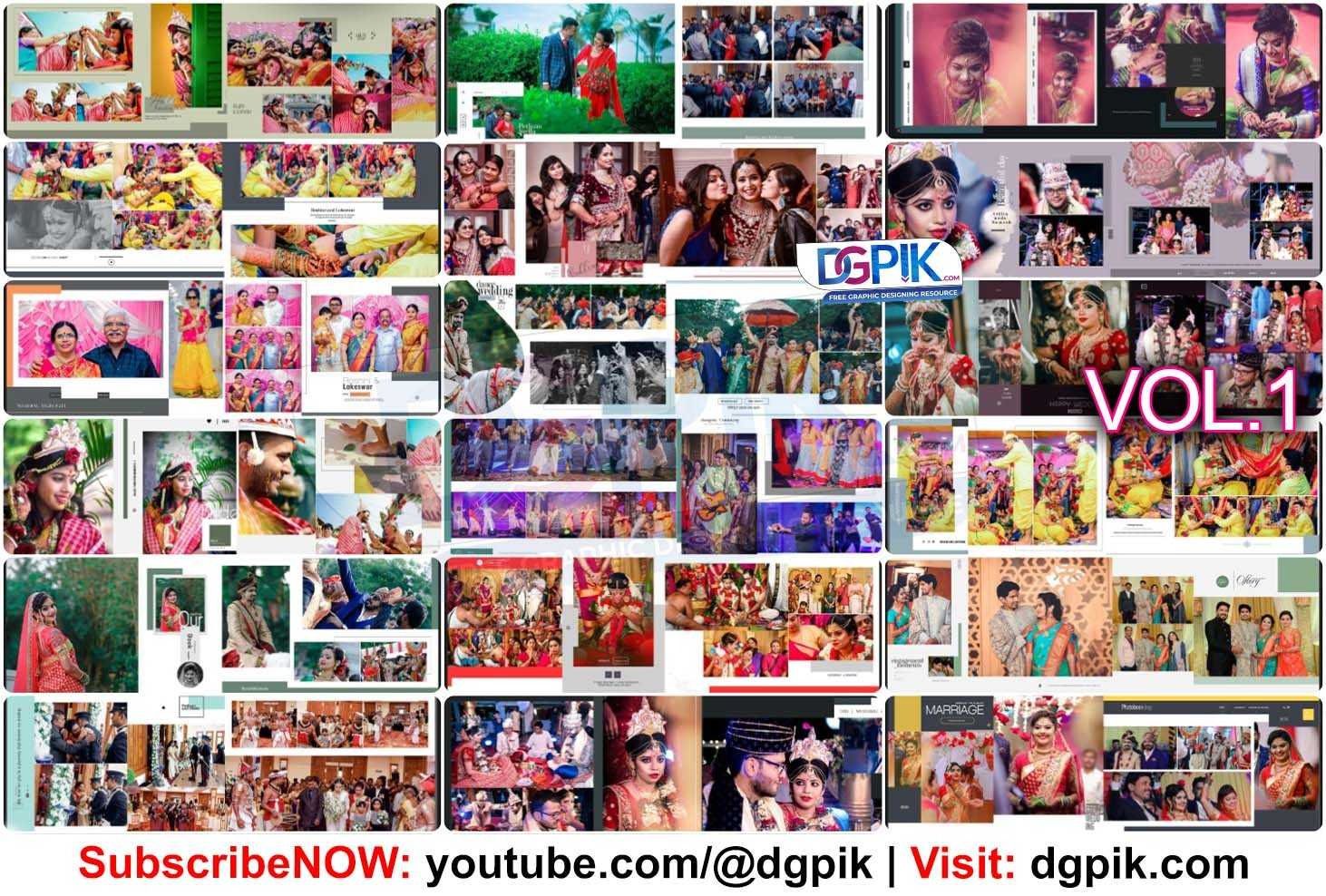 Vol-1 – 12X36 Wedding Album PSD Template DG1001 – DGPik